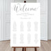 Silver Wedding Seating Chart Template from 6-18 tables – We Do Bou