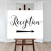 Wedding Reception Arrow Sign - Printable Directions Sign PDF Download ...