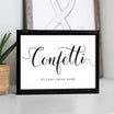 Printable Confetti Sign - Digital Download Wedding Signage – We Do Bou