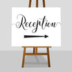 Wedding Reception Arrow Sign - Printable Directions Sign PDF Download ...