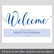 Editable Royal Blue Wedding Welcome Sign Template - Digital Download ...