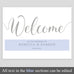 Editable Silver Wedding Welcome Sign Template - Digital Download – We ...