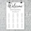 Editable Seating Chart Template Black & White - Digital Download – We ...