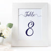 Navy Table Numbers - Printable Wedding Table Sign Instant Download PDF ...