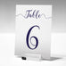 Navy Table Numbers - Printable Wedding Table Sign Instant Download PDF ...
