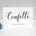 Printable Confetti Sign - Digital Download Wedding Signage – We Do Bou