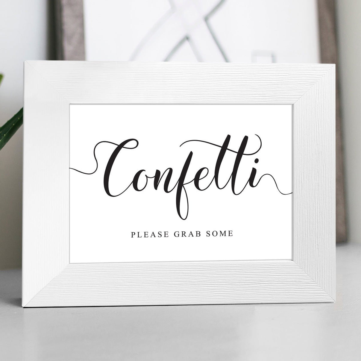 Printable Confetti Sign - Digital Download Wedding Signage – We Do Bou